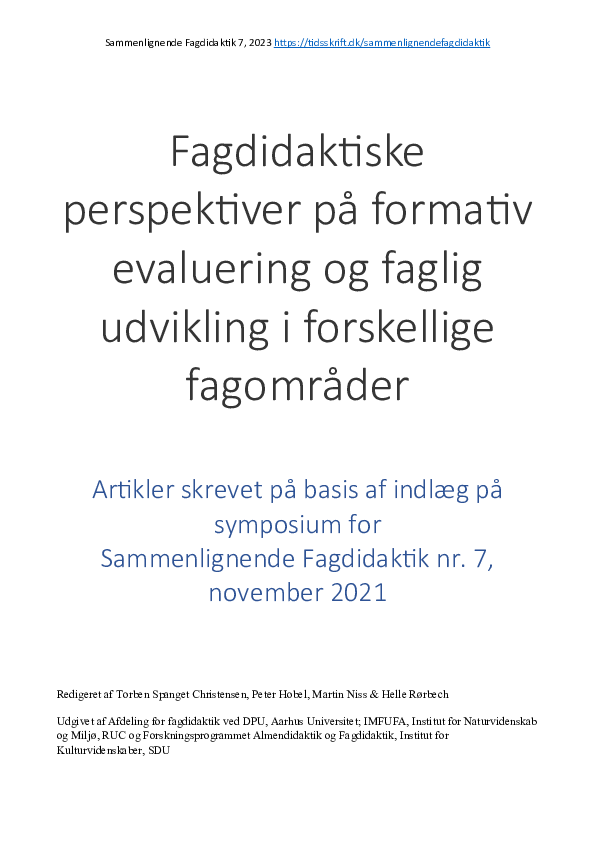 (PDF) Formativ og summativ evaluering af matematiske kompetencer set ud ...