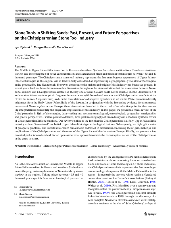 (PDF) Stone Tools in Shifting Sands: Past, Present, and Future ...