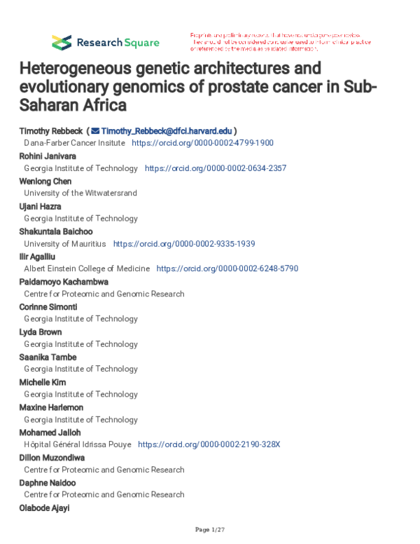 (PDF) Heterogeneous genetic architectures and evolutionary genomics of ...