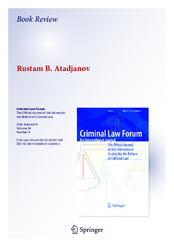 (PDF) Book Review of "The Relationship Between State and Individual ...