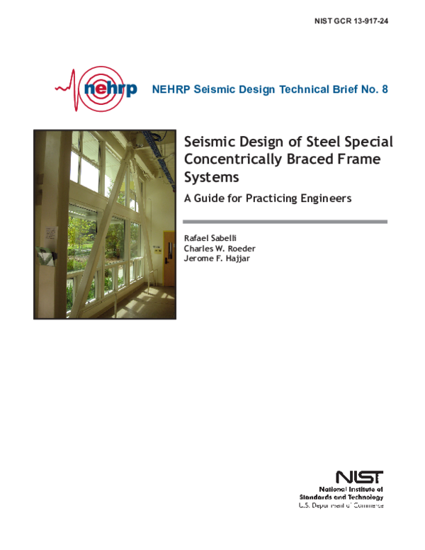 (PDF) NEHRP Seismic Design Technical Brief No. 8 - Seismic Design of Steel Special ...