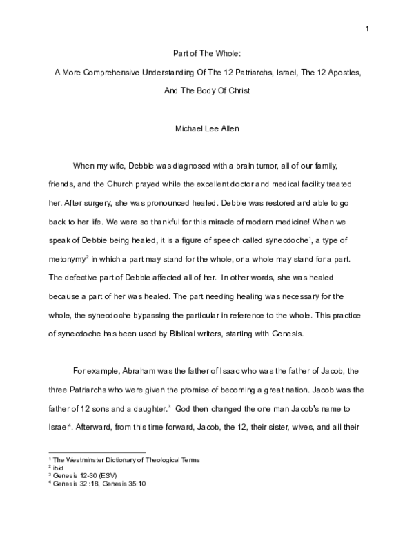 (PDF) Part of The Whole: A More Comprehensive Understanding Of The 12 ...