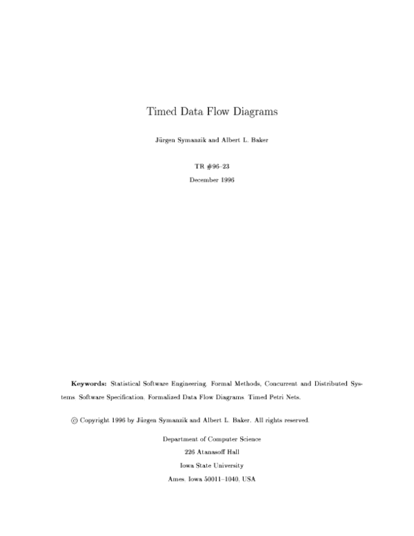 (PDF) Timed data flow diagrams