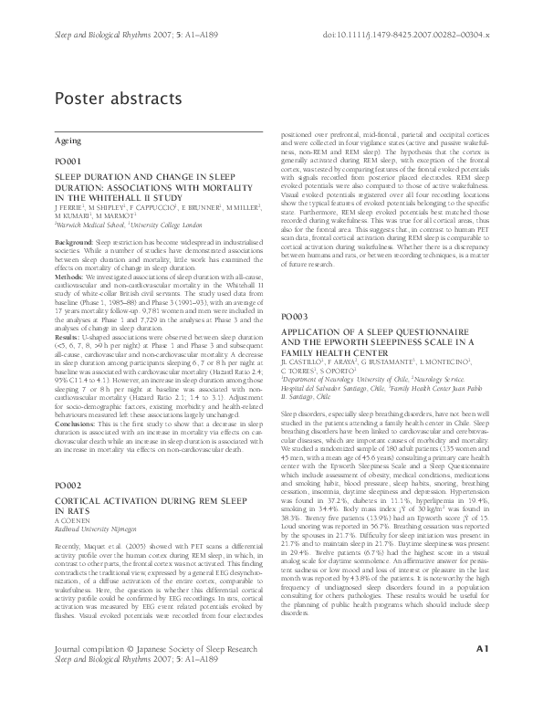 (PDF) Poster abstracts
