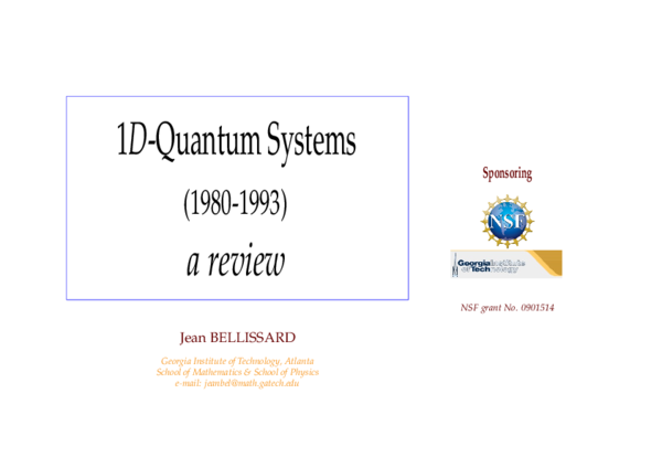 (PDF) 4. Open Problems I- The Situation in 1980 Transfer Matrix