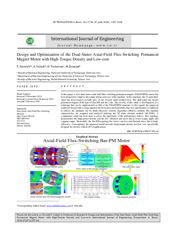 (PDF) Design and Optimization of the Dual-Stator Axial-Field Flux-Switching Permanent Magnet ...