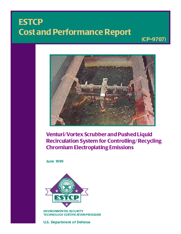 (PDF) Venturi/Vortex Scrubber and Pushed Liquid Recirculation System ...