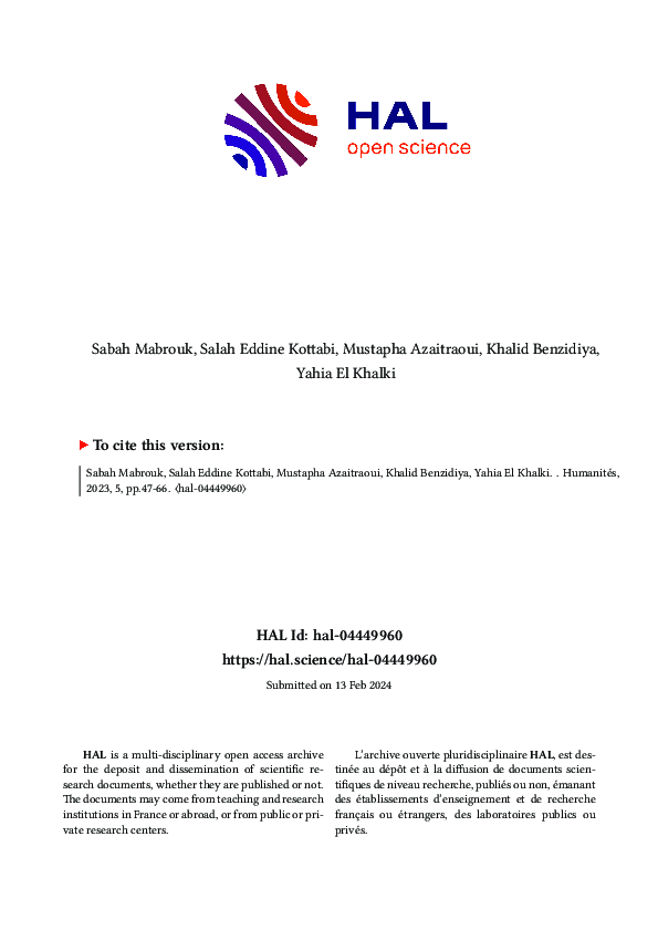 Pdf أثر خطر الفيضانات على حوض واد أوريكا بالأطلس الكبير الغربي