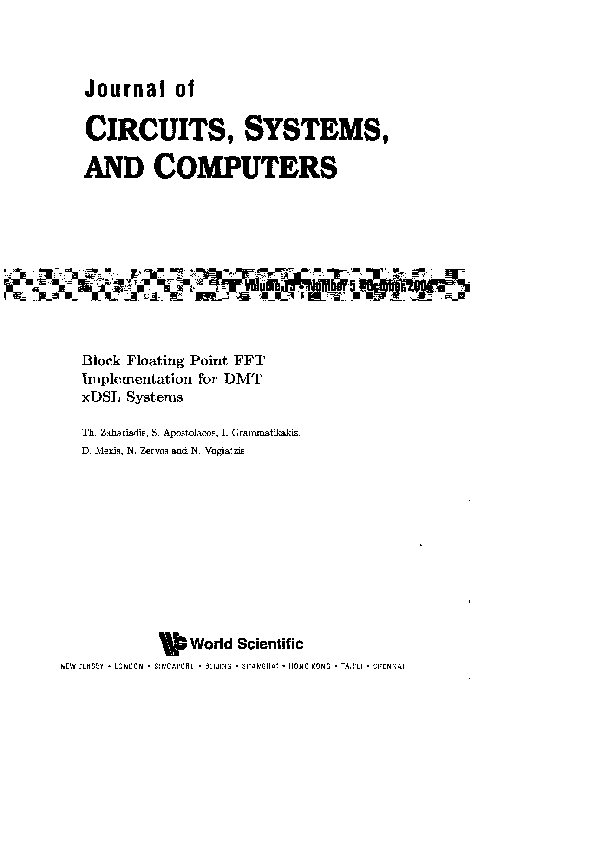 (PDF) BLOCK FLOATING POINT FFT IMPLEMENTATION FOR DMT xDSL SYSTEMS