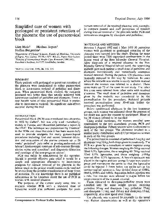 (PDF) Simplified Care of Women with Prolonged or Persistent Retention ...