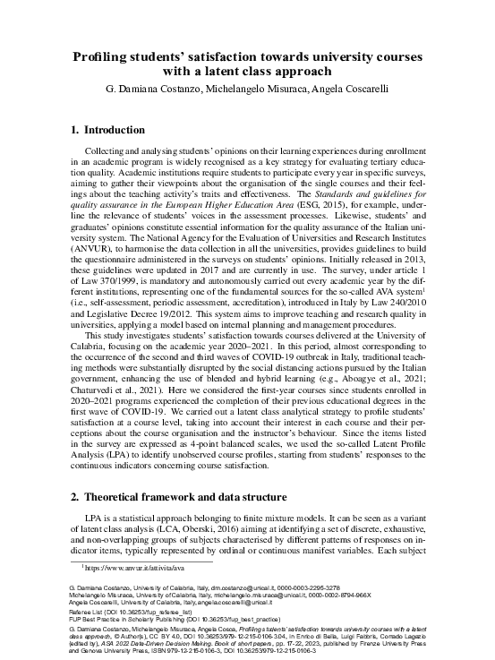 (PDF) Profiling students’ satisfaction towards university courses with ...