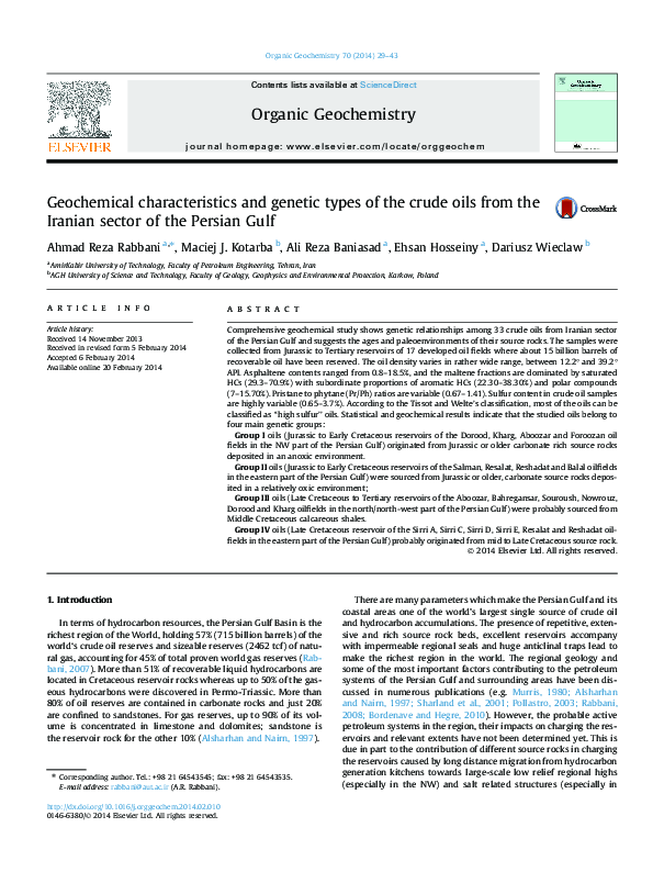 (PDF) Geochemical characteristics and genetic types of Ordovician tight ...