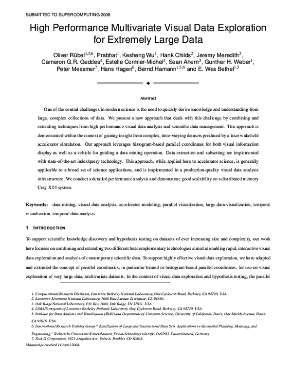 (PDF) High performance multivariate visual data exploration for ...
