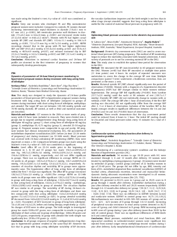 (PDF) P85 Optimising blood pressure assessment in the obstetric day ...