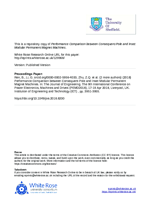 (PDF) Performance comparison between consequent‐pole and inset modular ...