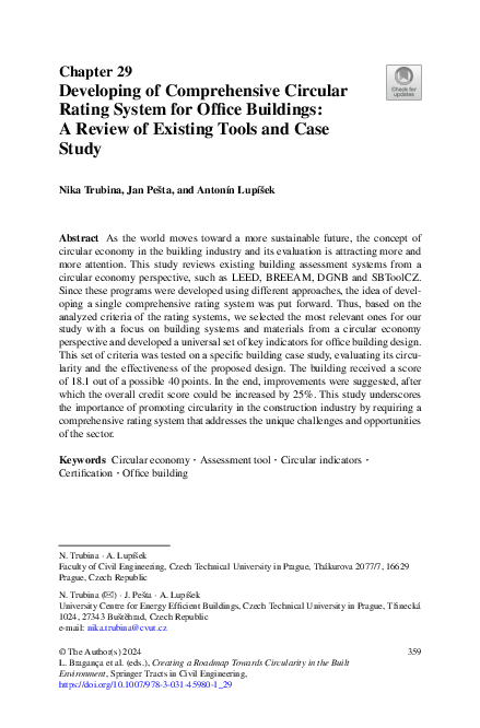 (PDF) Developing of Comprehensive Circular Rating System for Office ...