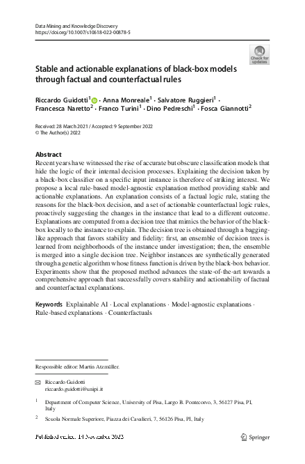 (PDF) Stable and actionable explanations of black-box models through factual and counterfactual ...