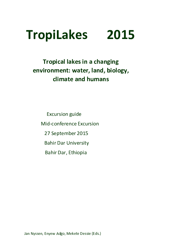 (PDF) Regional geography of Dek Island, Lake Tana, Ethiopia