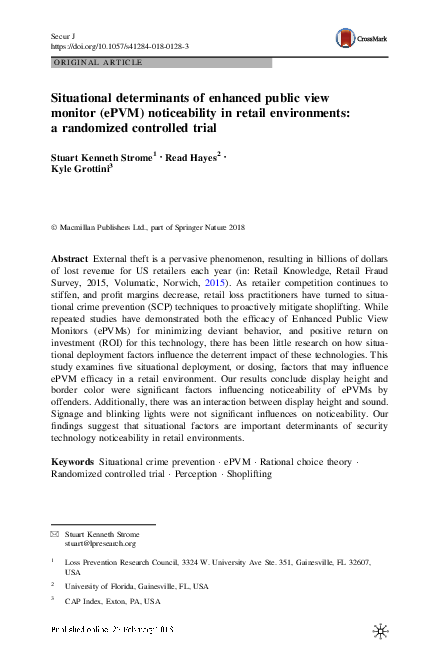 (PDF) Situational determinants of enhanced public view monitor (ePVM ...