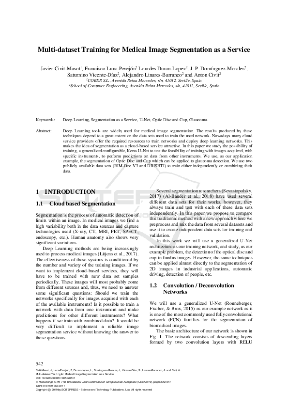 (PDF) Multi-dataset Training for Medical Image Segmentation as a Service