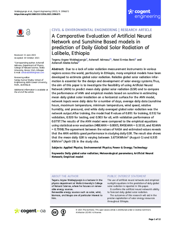 Pdf A Comparative Evaluation Of Artificial Neural Network And