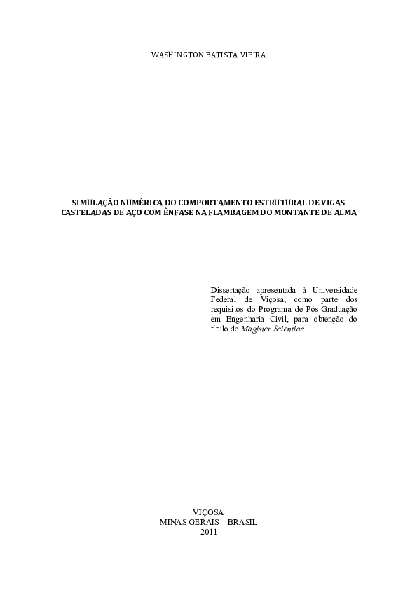 (PDF) Simulação numérica do comportamento estrutural de vigas ...