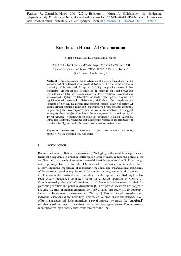 (PDF) Emotions in Human-AI Collaboration