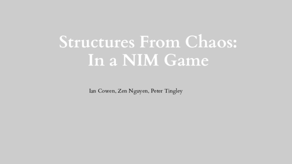 (PDF) Structures From Chaos In a NIM Game