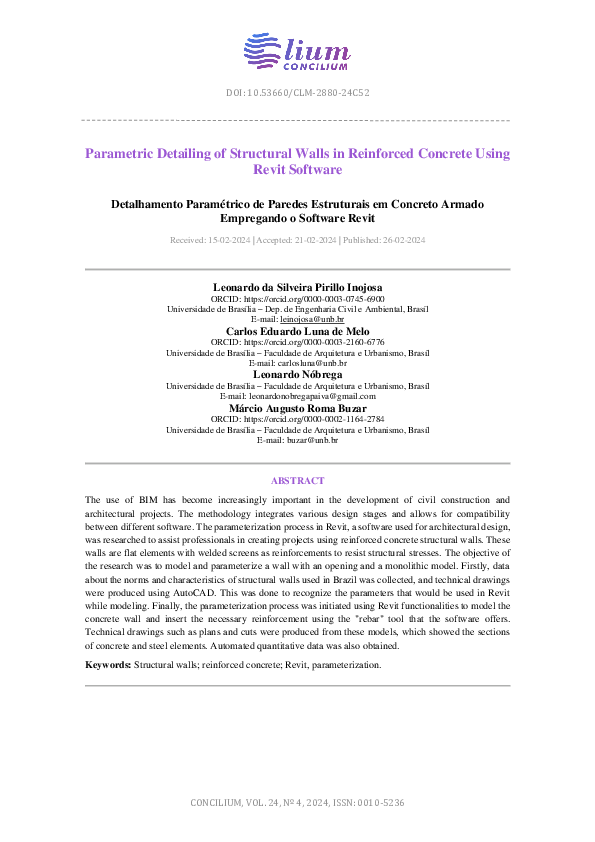 (PDF) Parametric detailing of structural walls in reinforced concrete ...