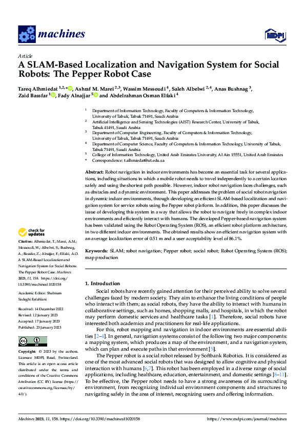 (PDF) A SLAM-Based Localization and Navigation System for Social Robots: The Pepper Robot Case ...