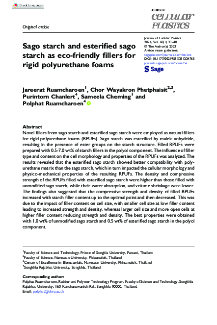 (PDF) Sago starch and esterified sago starch as eco-friendly fillers ...