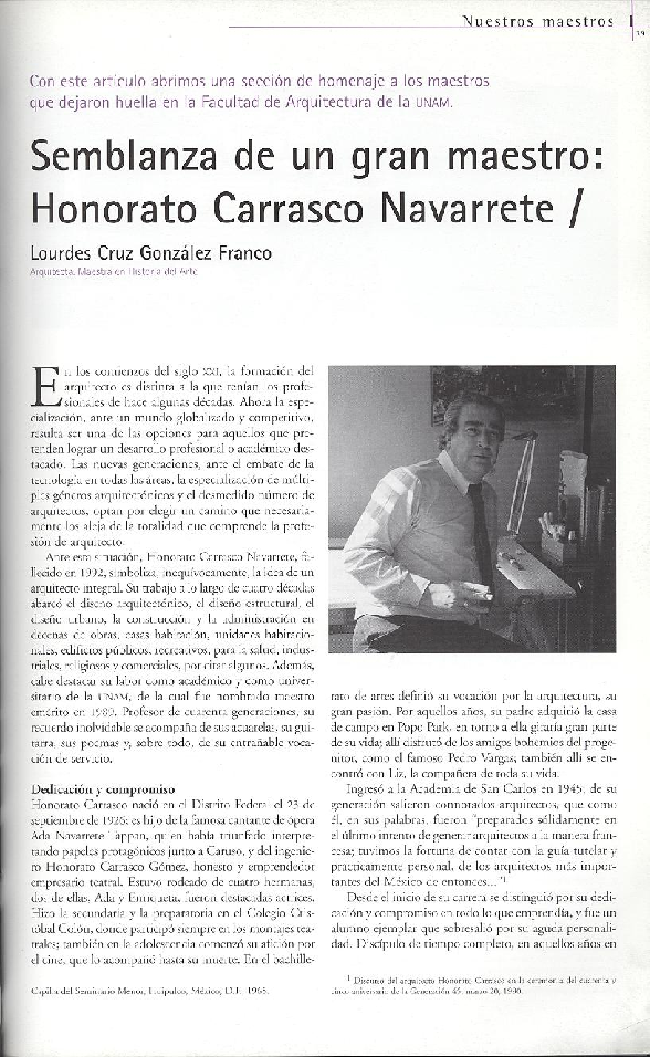 (PDF) Semblanza de un gran maestro: Honorato Carrasco Navarrete ...