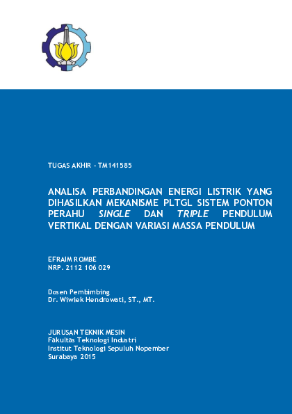 (PDF) Analisa Perbandingan Energi Listrik Yang Dihasilkan Mekanisme PLTGL Sistem Ponton Perahu ...