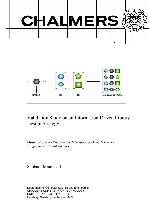 (PDF) Validation Study on an Information Driven Library Design Strategy | Sabbath Marchend ...