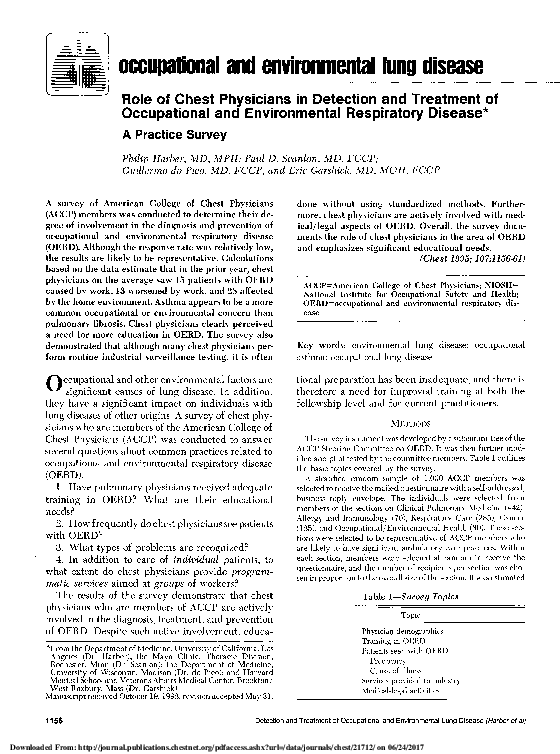 (PDF) Role of Chest Physicians in Detection and Treatment of ...