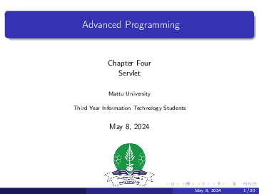 (PDF) Advanced Programming