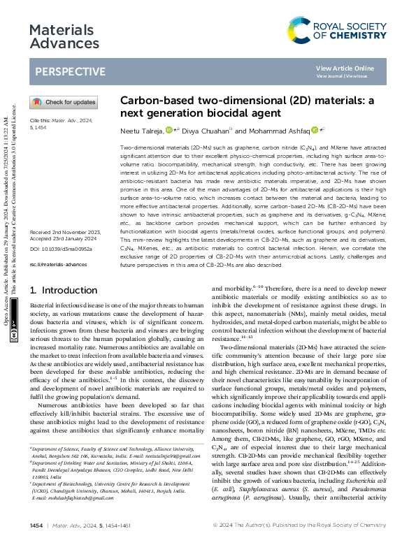 (PDF) Carbon-based two-dimensional (2D) materials: A next generation ...