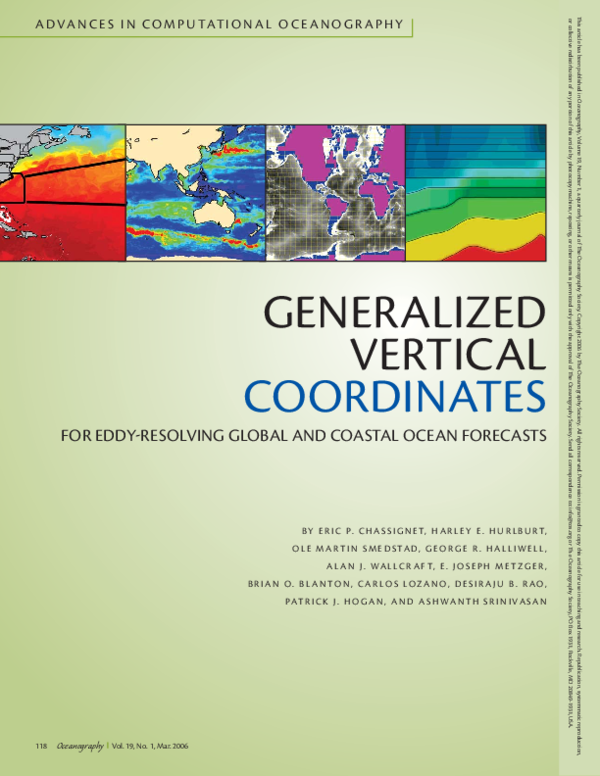 (PDF) Generalized Vertical Coordinates for Eddy-Resolving Global and ...