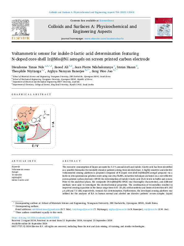 (PDF) Voltammetric sensor for indole-3-lactic acid determination ...