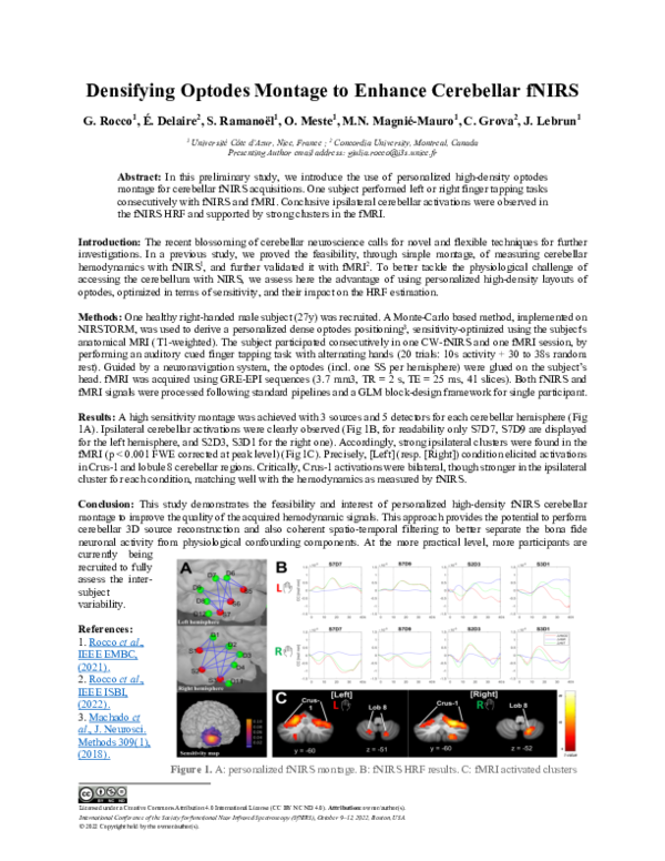 (PDF) Densifying Optodes Montage to Enhance Cerebellar fNIRS | Olivier ...