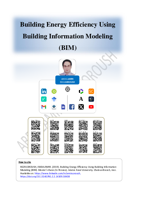 (PDF) Building Energy Efficiency Using Building Information Modeling (BIM)