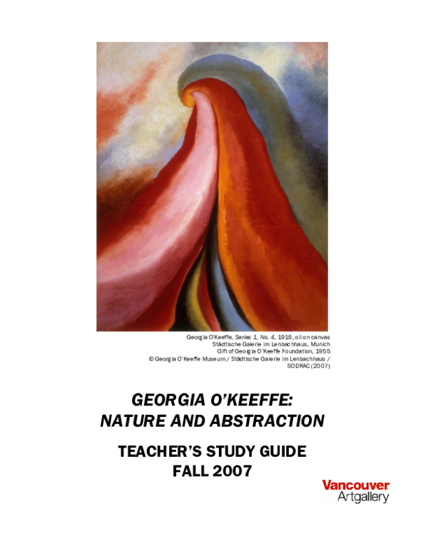 (PDF) Georgia O'Keeffe: nature and abstraction