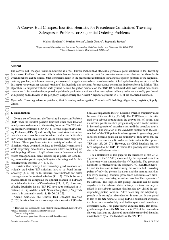 (PDF) Greedy Heuristics Adapted for the Multi-commodity Pickup and ...