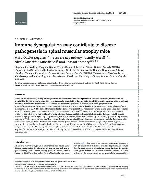 (PDF) Immune dysregulation may contribute to disease pathogenesis in ...
