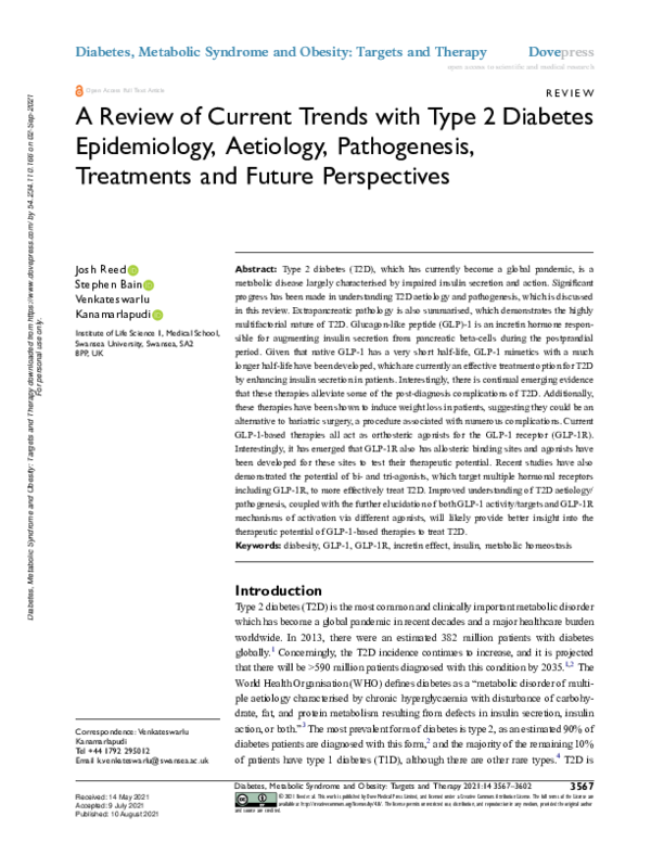 (PDF) A Review of Current Trends with Type 2 Diabetes Epidemiology ...