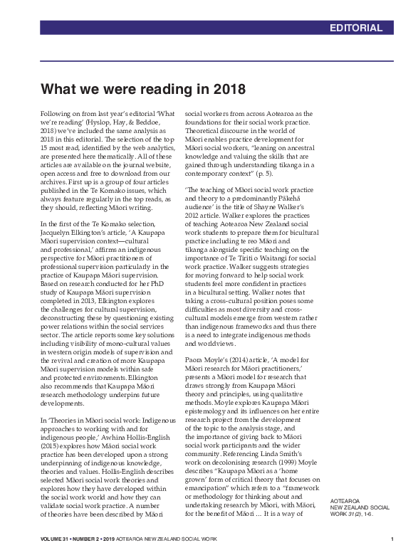 (PDF) What we were reading in 2018