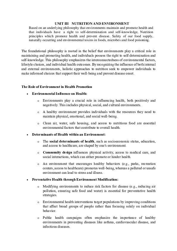 (PDF) OFD351- HOLISTIC NUTRITION - UNIT 3