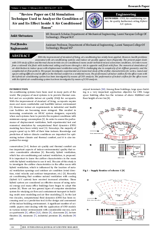 (PDF) Review paper on CFD simulation technique used to analyze the ...