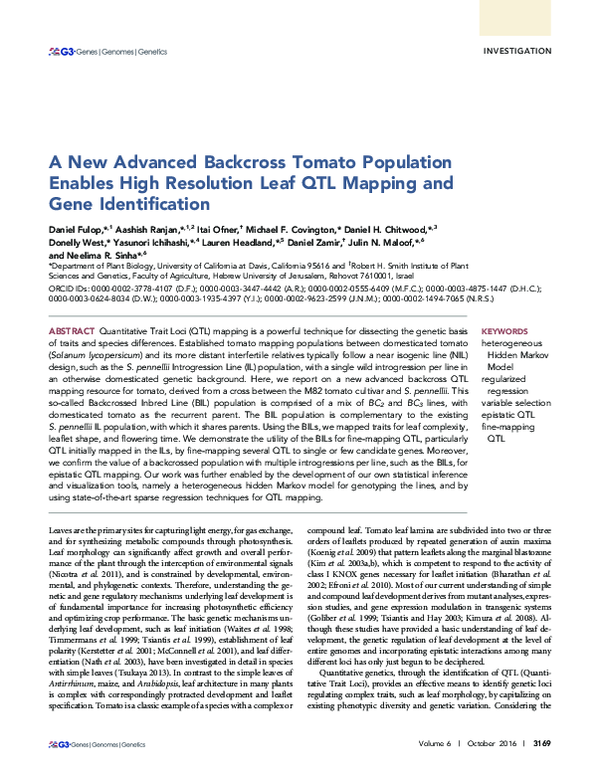 (PDF) A new advanced backcross tomato population enables high ...