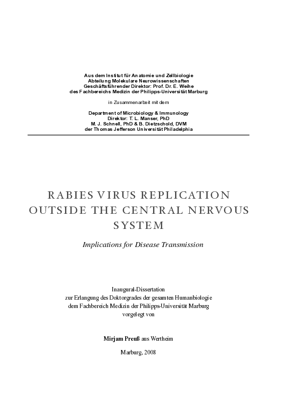 (PDF) Rabies virus replication outside the central nervous system ...